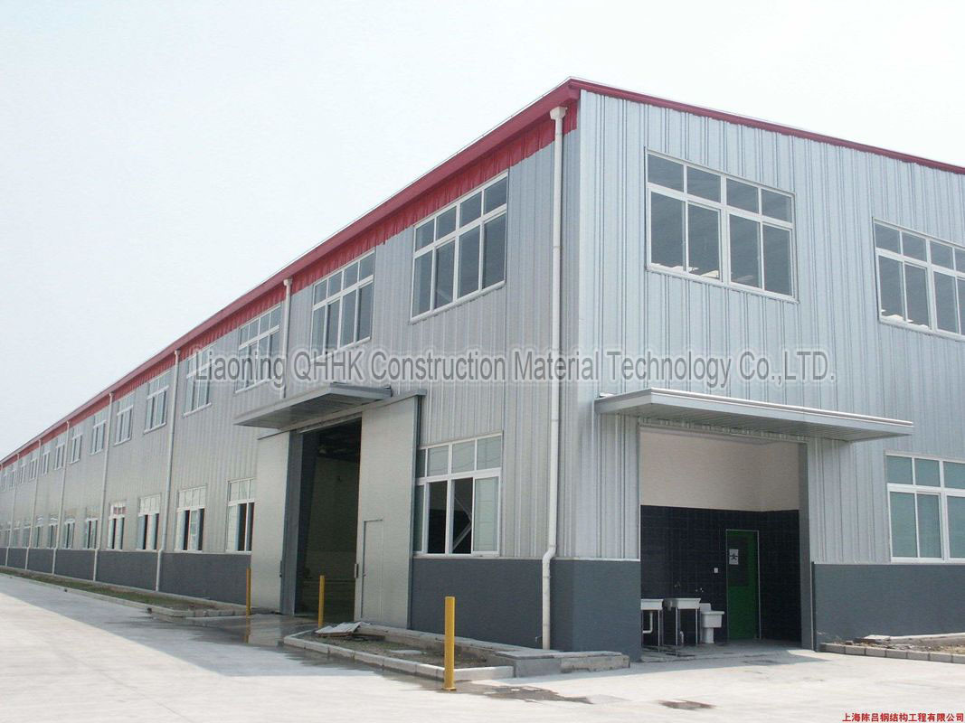 Hot Rolled H Section Steel Structure Warehouse With Angle Steel Bracing