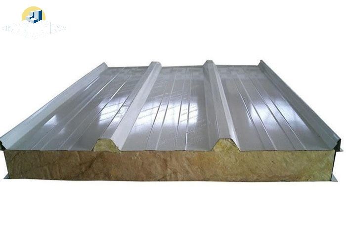 Metal Rockwool Sandwich Panel Cladding Low Thermal Conductivity