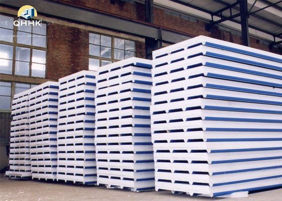 Metal Rockwool Sandwich Panel Cladding Low Thermal Conductivity